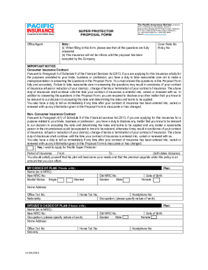 Fillable Online Super ProtectorProposalFormBI062018.docx Fax Email ...