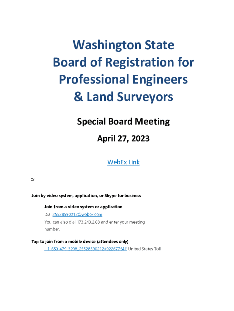 Fillable Online Washington Professional Engineers License Requirements ...