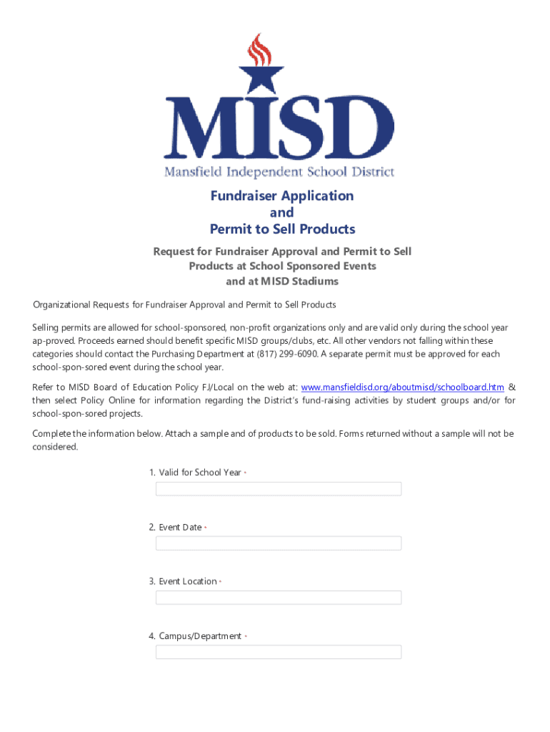 Fillable Online Forms - Mansfield Independent School ... Fax Email Print - pdfFiller