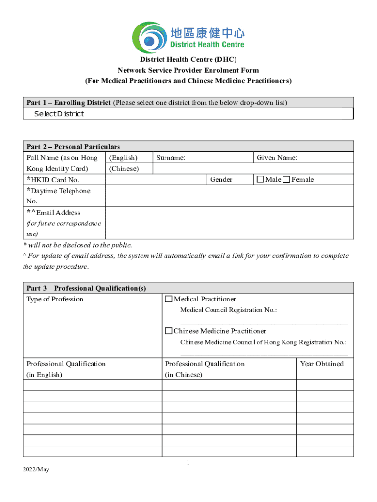 Fillable Online Healthcare Professionals - forms - Department of Health ...