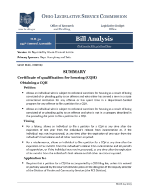 Fillable Online Bill tracking in Ohio - HB 111 (135 legislative session ...
