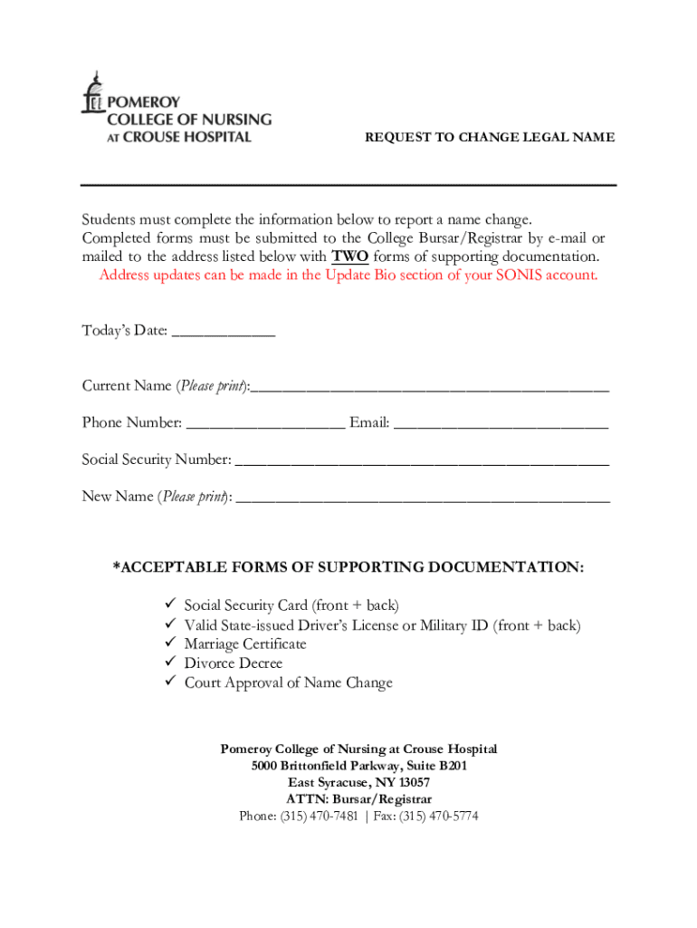 Fillable Online Request-to-Change-Legal-Name-NEW-e-form. ... Fax Email ...