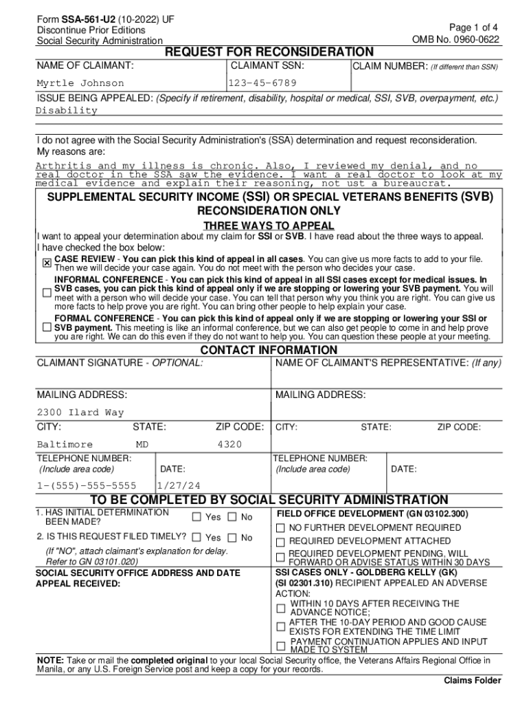 Fillable Online REQUEST FOR RECONSIDERATION TO BE COMPLETED BY ... Fax ...