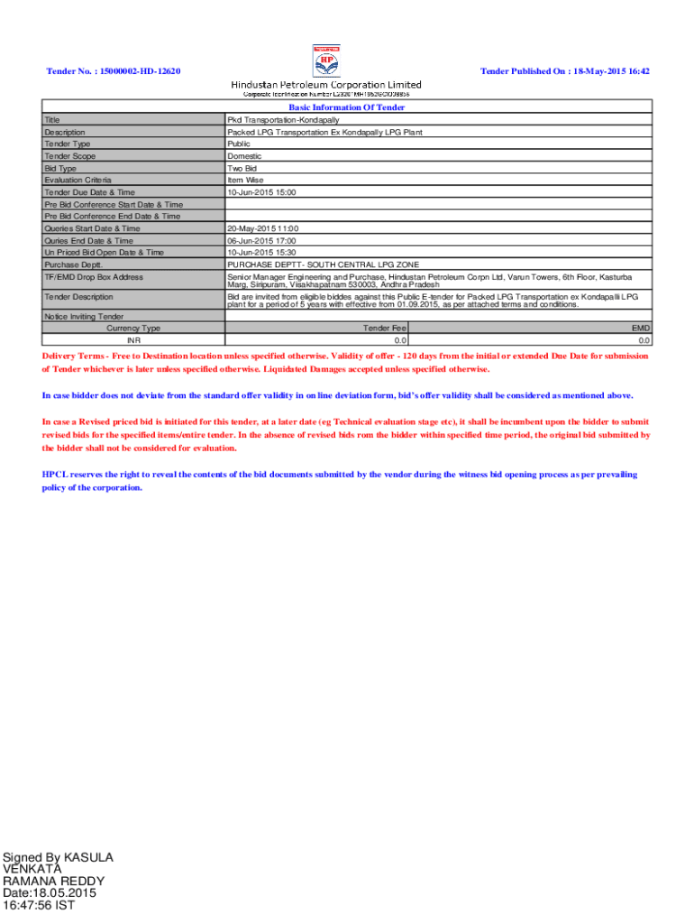 Fillable Online Bids and Tenders - LondonHydro Fax Email Print - pdfFiller