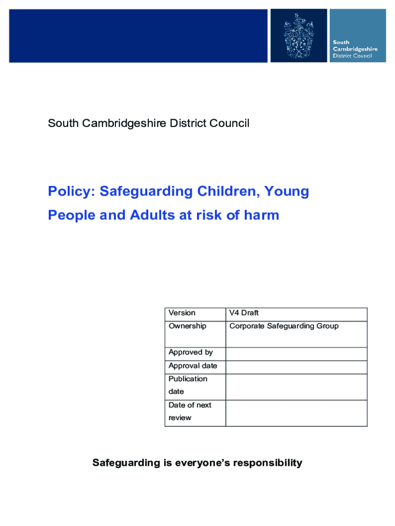 Fillable Online scambs moderngov co Safeguarding Children, Young People ...