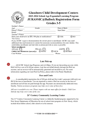 Fillable Online Infant & Toddler Enrollment Application Form (PDF) Fax ...