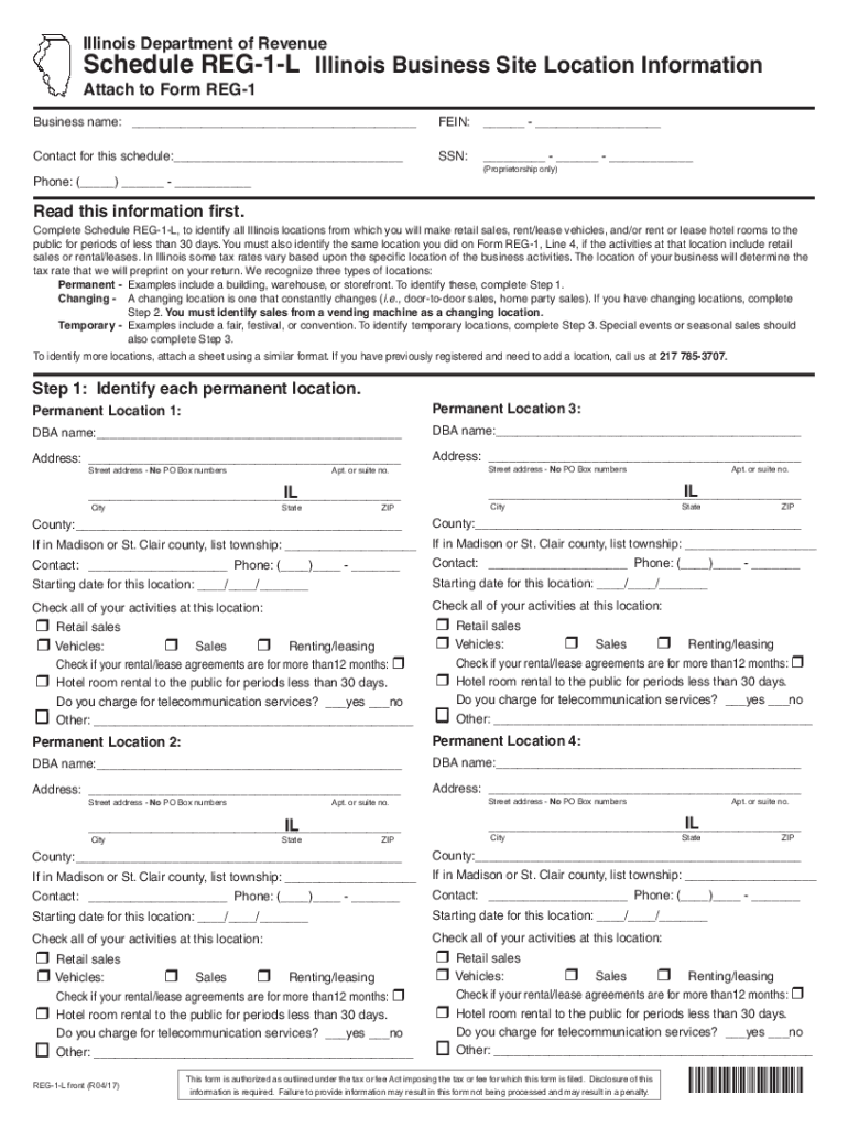 Fillable Online Schedule REG-1-R Responsible Party Information Fax ...