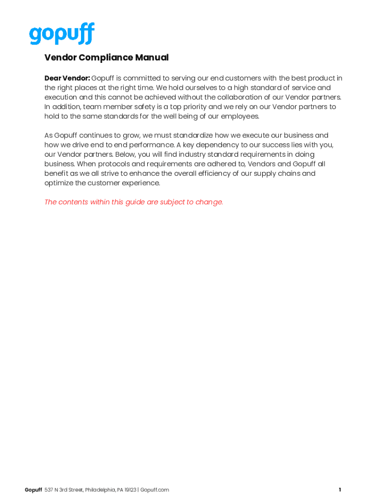 Fillable Online Gopuff - Convenience, Alcohol, & More Delivery Menu Fax ...