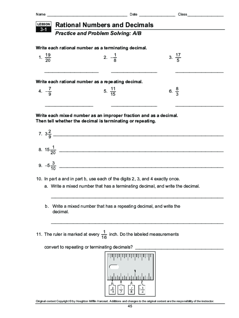 Fillable Online proof of rational numbers as repeating or terminating ...