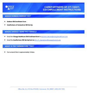 Fillable Online EDI Enrollment Form for Electronic Claim(837 ...