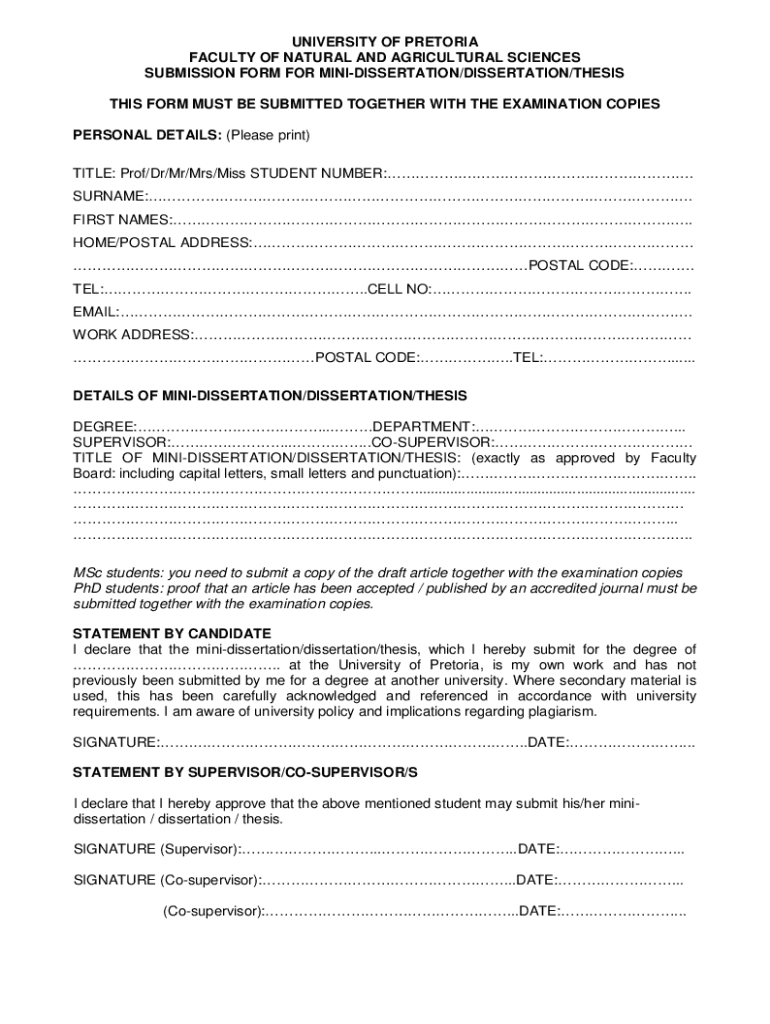 Fillable Online thesis-submission-form.zp132500.pdf Fax Email Print - pdfFiller