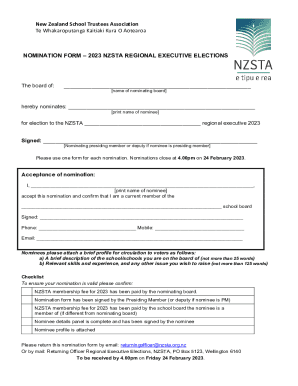 Fillable Online School Boards Election Results Forms Fax Email Print ...