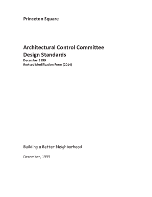Fillable Online Architectural Control Committee Design Standards Fax ...
