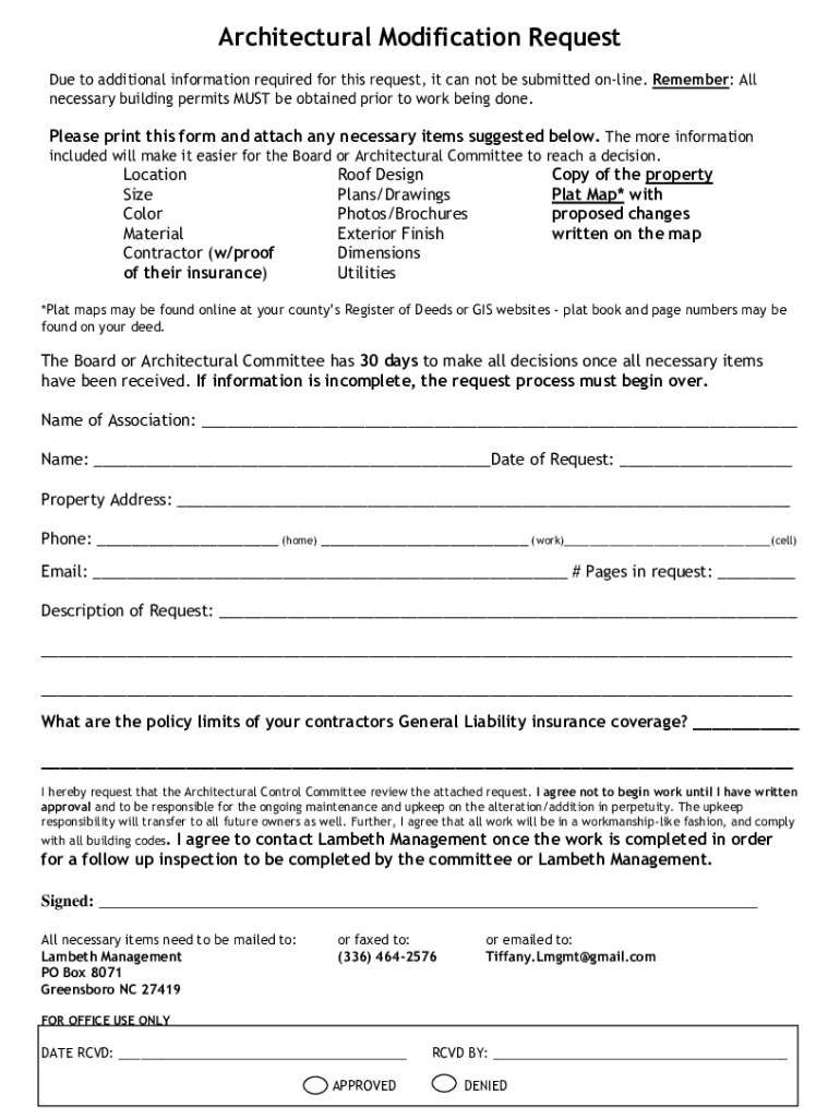 Fillable Online Due to additional information required for this request ...