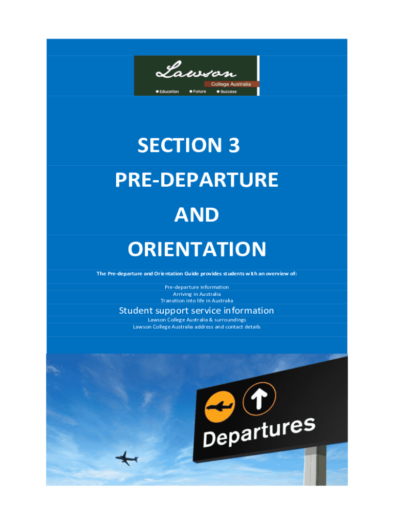 Fillable Online lawsoncollege edu Pre- Departure.docx - Pre-Departure ...