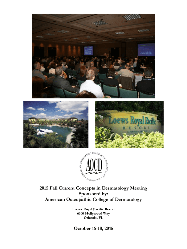 Fillable Online ODAC Dermatology, Aesthetic and Surgical Conference Fax ...