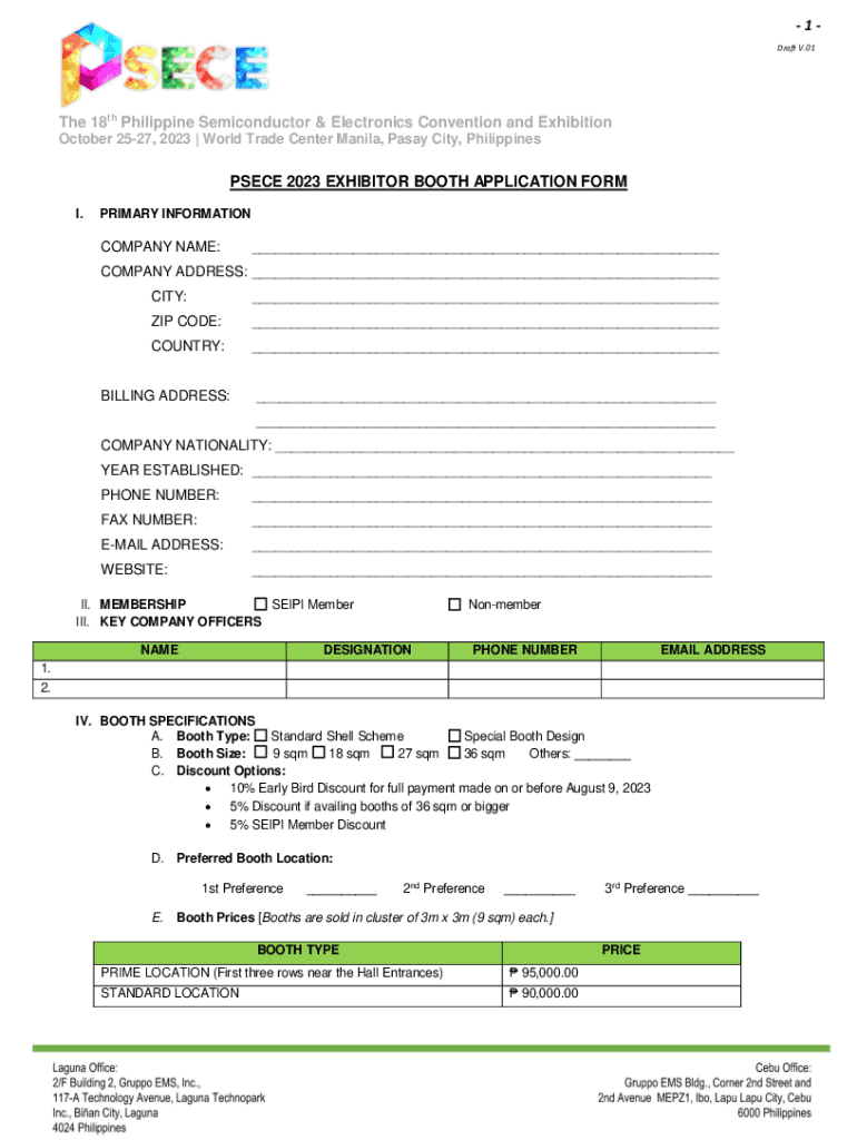 Fillable Online Semiconductor & Electronics Industries in the Philippines ... Fax Email Print ...