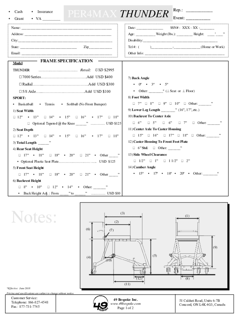 Fillable Online per4max thunder Fax Email Print - pdfFiller