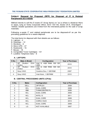 Fillable Online The Punjab State Cooperative Milk - Producers Federation ... Fax Email Print ...