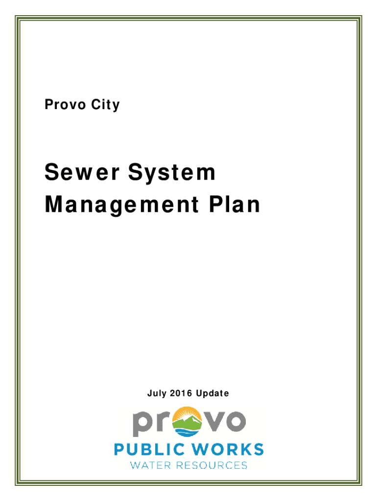 Fillable Online San Francisco Sewer System Management Plan Fax Email ...