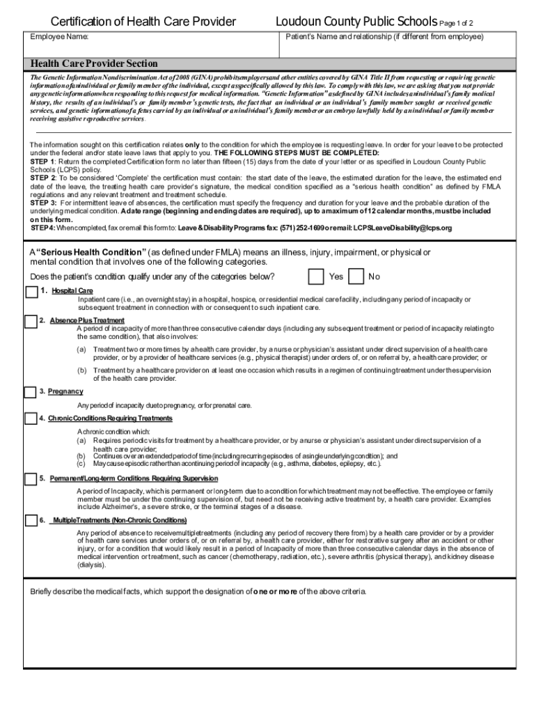 Fillable Online Leave and Disability Programs / FMLA and Leave of ...