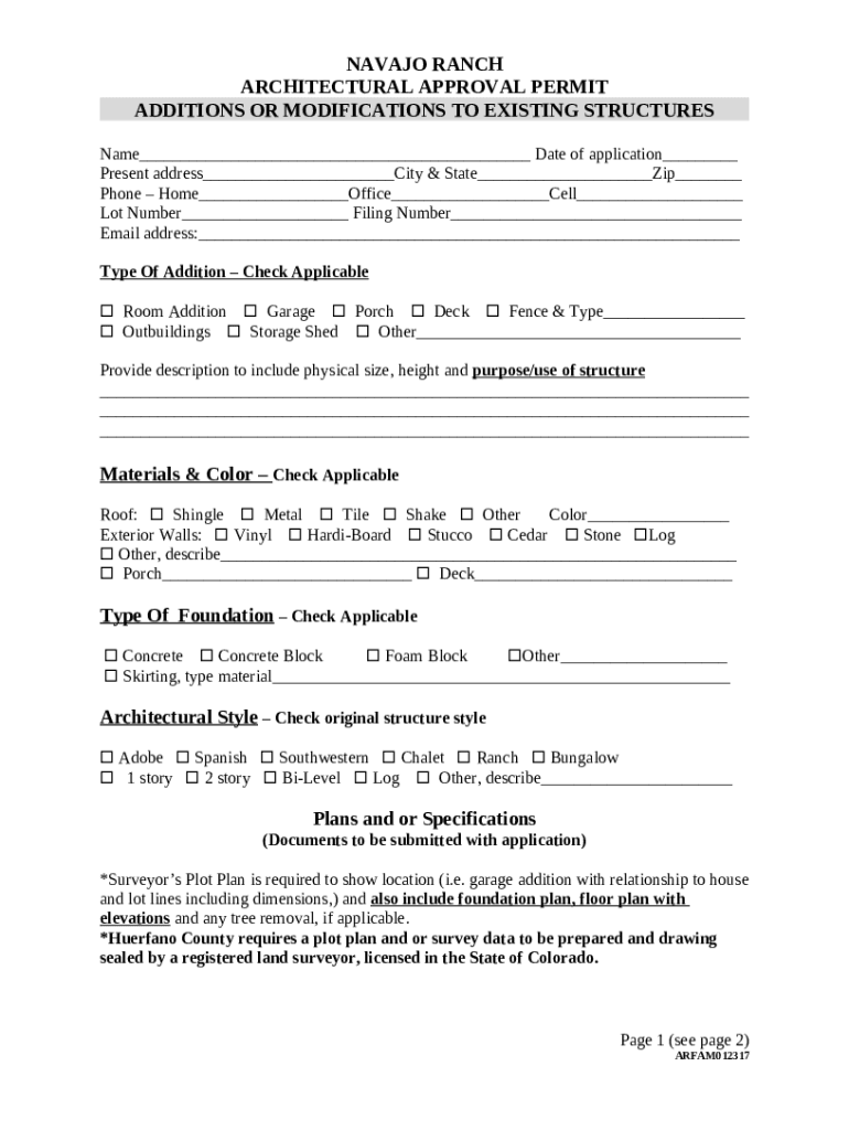 020917-Architectural-Approval-Permit-- ... Doc Template | pdfFiller