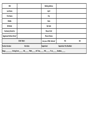 Fillable Online Supervisor: Supervisor Pos Number: Fax Email Print - pdfFiller
