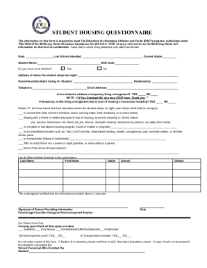Fillable Online ADE Sample Student Residency Questionnaire (SRQ) Fax ...