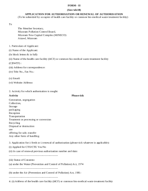 The Bio-Medical Waste Management Rules, 2016. Doc Template | pdfFiller