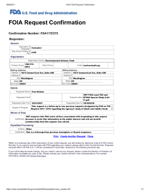 Fillable Online blogs edf EDF FOIA Lead TDS and CFSAN Special Study ...