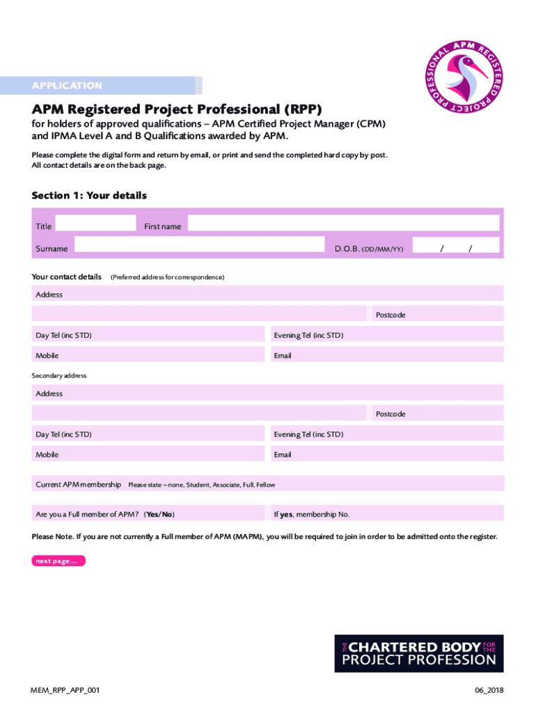 Fillable Online Pathways to become a Chartered Project ProfessionalPPT ...