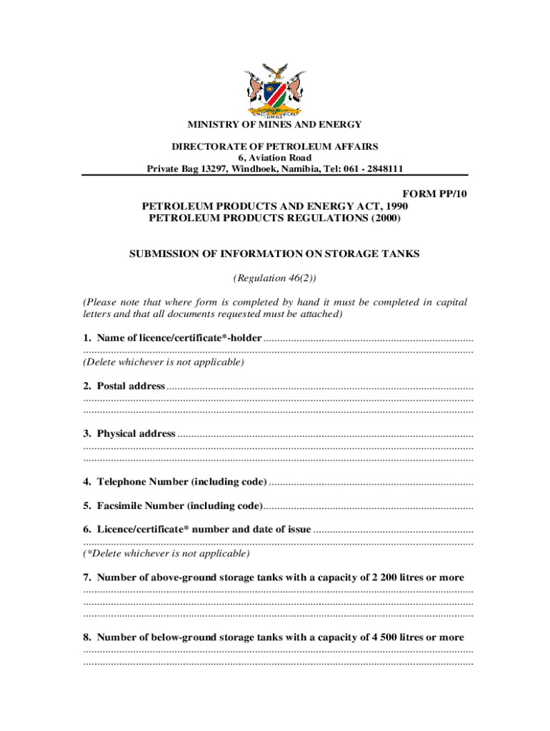 Fillable Online U.S. Imports from Namibia of Crude Oil and Petroleum ...