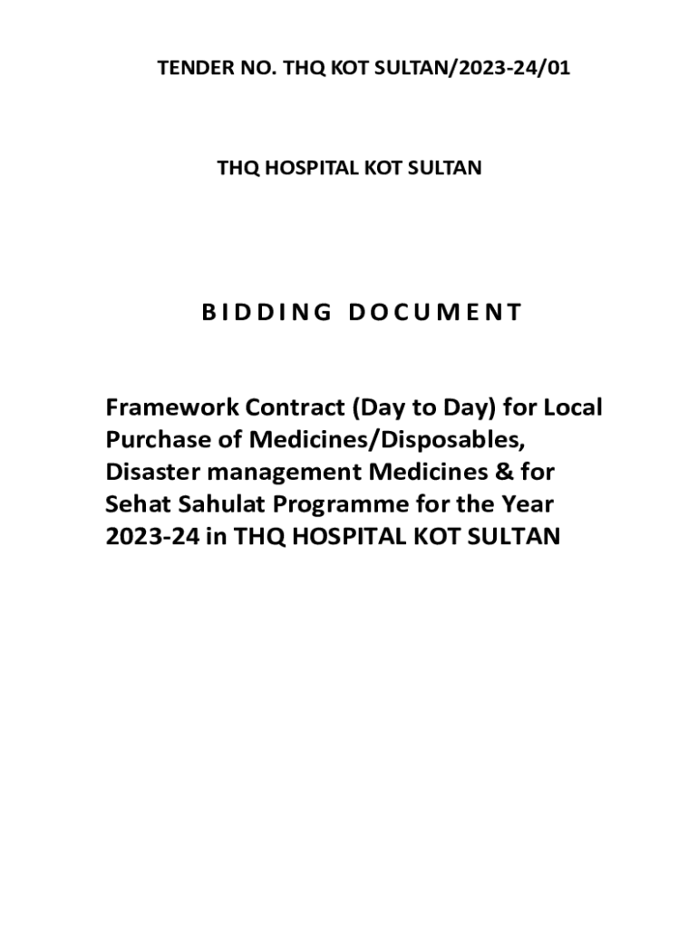 Fillable Online THQ HOSPITAL KOT SULTAN Fax Email Print - pdfFiller