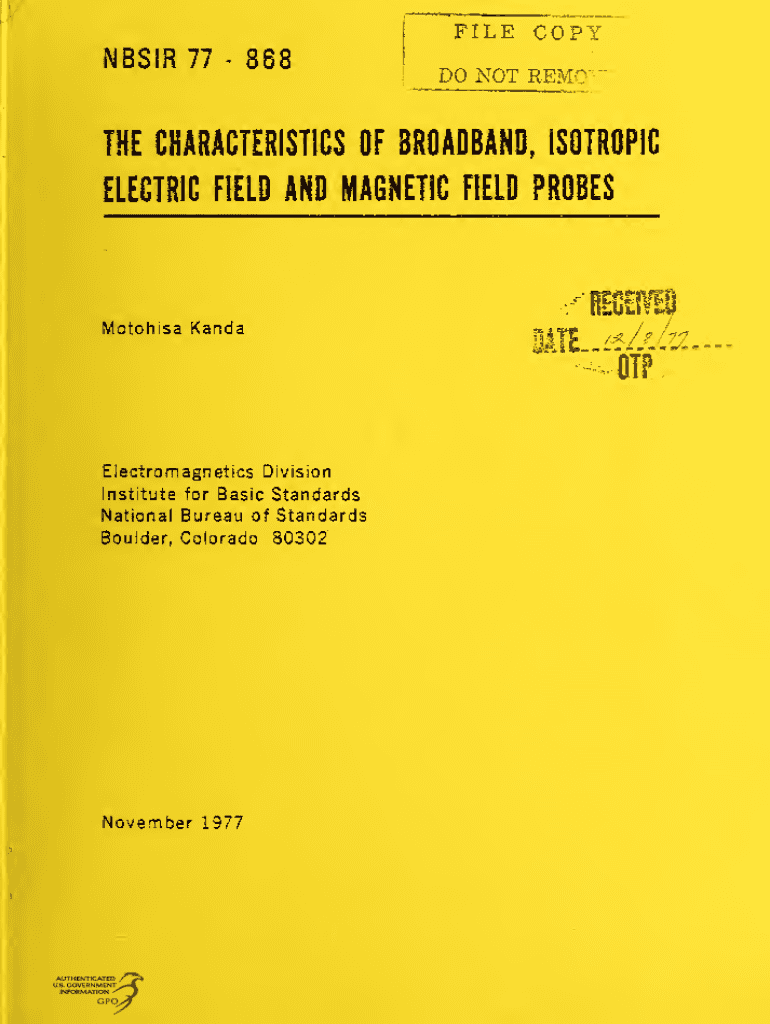 Fillable Online The characteristics of broadband, isotropic electric ...