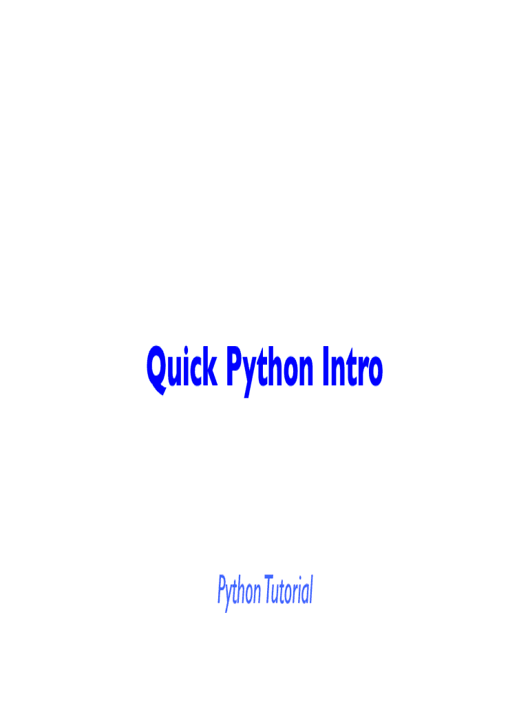 Fillable Online Cs Gmu Python Programming An Introduction To Computer