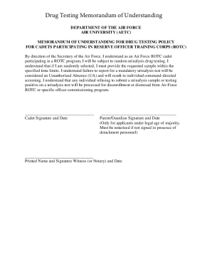 Fillable Online Required Document Instructions AFROTC Form 28 Fax Email ...