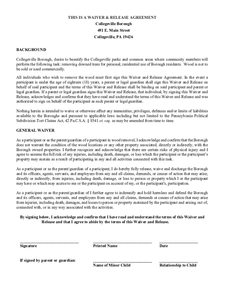 Fillable Online What is a Waiver FormA Complete Guide - DataMyte's Fax ...