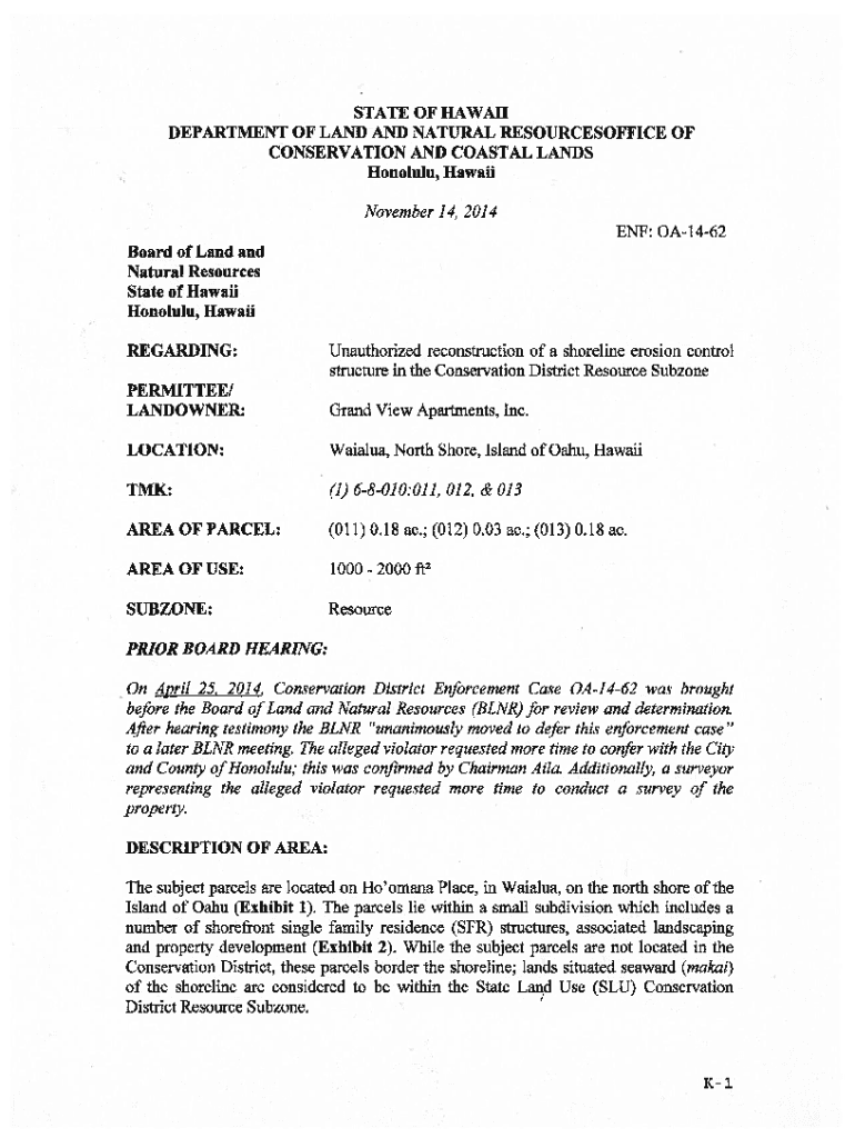 Fillable Online Introduction to Hawai'i's Land Classification and ...