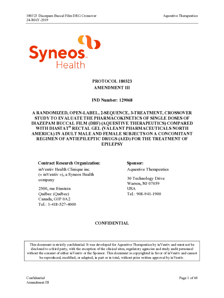 Fillable Online FDA to Review NDA for Libervant Buccal Film for Seizure ...