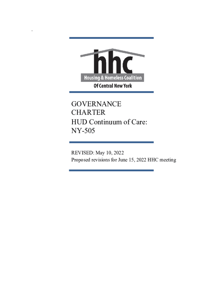 Fillable Online HHC Operational Guidelines. GOVERNANCE CHARTER Fax ...