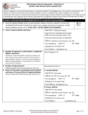 Fillable Online HHS Enterprise Data Use Agreement - Attachment 2 ...
