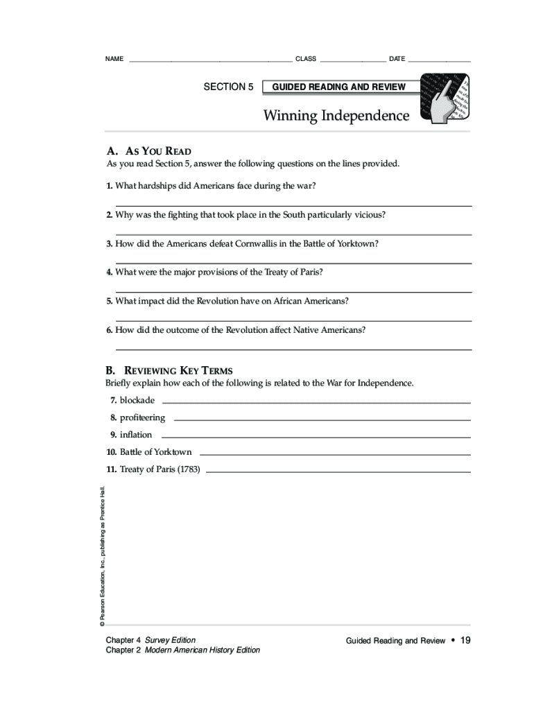 Fillable Online Guided Reading Activity Chapter 5 Lessons 1-2 ...