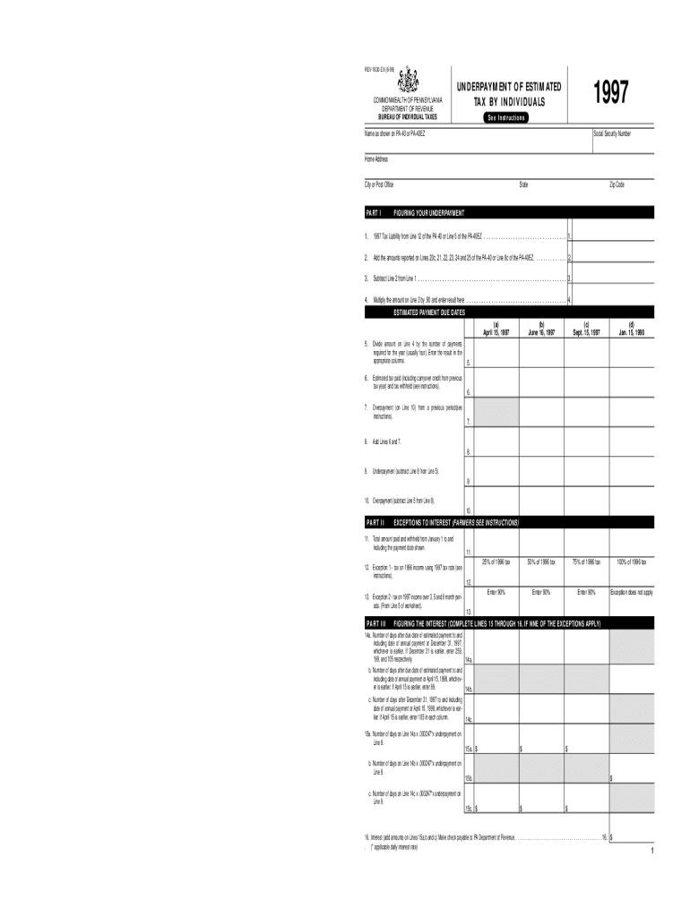 Fillable Online Tax Forms and Information - PA Department of Revenue ...