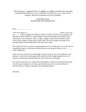 Jointly-owned tree removal request letter Doc Template | pdfFiller
