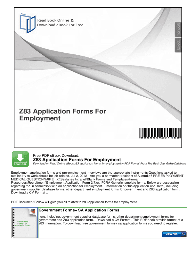 Fillable Online 18 Printable new version z83 form Templates Fax Email ...