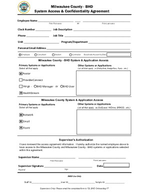 Fillable Online county milwaukee BHD Medical Record Login Request and ...
