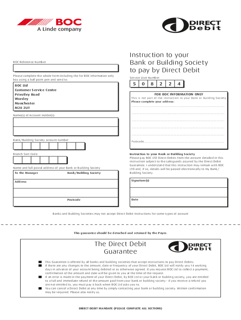 Fillable Online BOC LIMITED overview - Find and update company ...