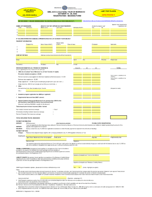 Fillable Online Morocco CME - Registration Form Fax Email Print - pdfFiller