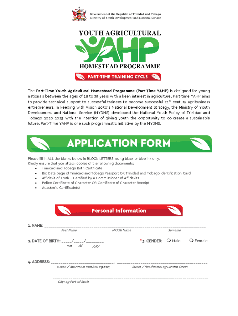 Fillable Online YAHP-Part-Time-Application-Form.pdf Fax Email Print ...
