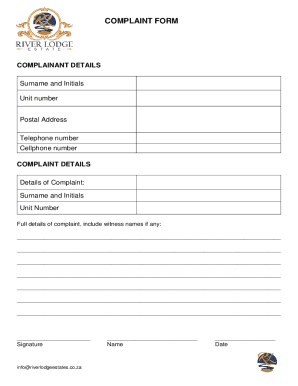 Fillable Online Inspector-General of Intelligence Complaints Form Fax Email Print - pdfFiller